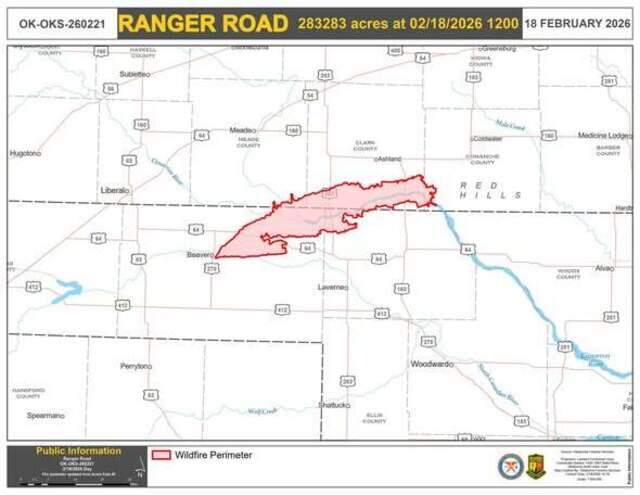 Map shows acreage burned in Kansas, Oklahoma wildfire | Wichita Eagle