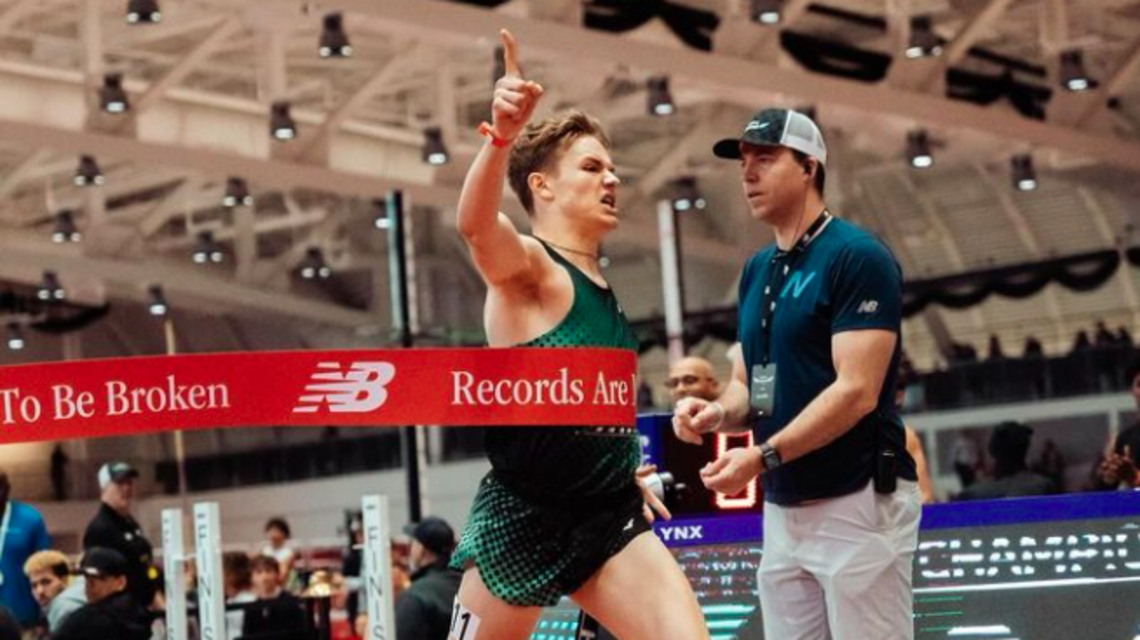 Wichita’s Clay Shively wins national title with record mile | Wichita Eagle