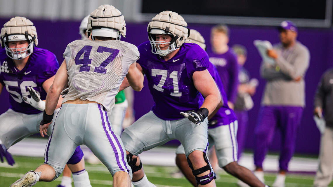 Kansas State’s new left tackle came from the transfer portal | Wichita ...