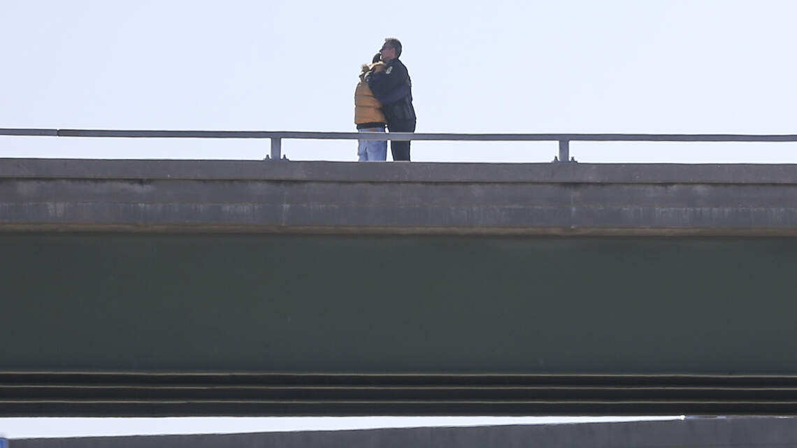 Wichita police coax person off busy highway near downtown | Wichita Eagle