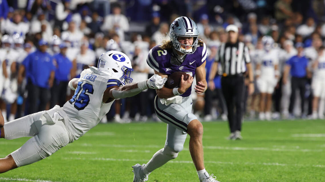 K-State Wildcats QB Avery Johnson on BYU football experience | Wichita ...